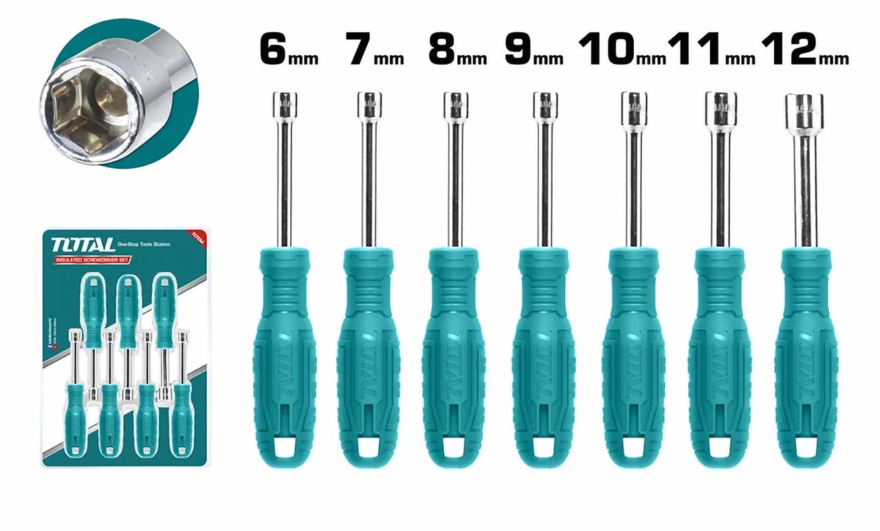 TNSS0701 Nut Screwdriver Set Total Tools Malaysia TNSS0701 Nut Screwdriver Set Total Tools Malaysia