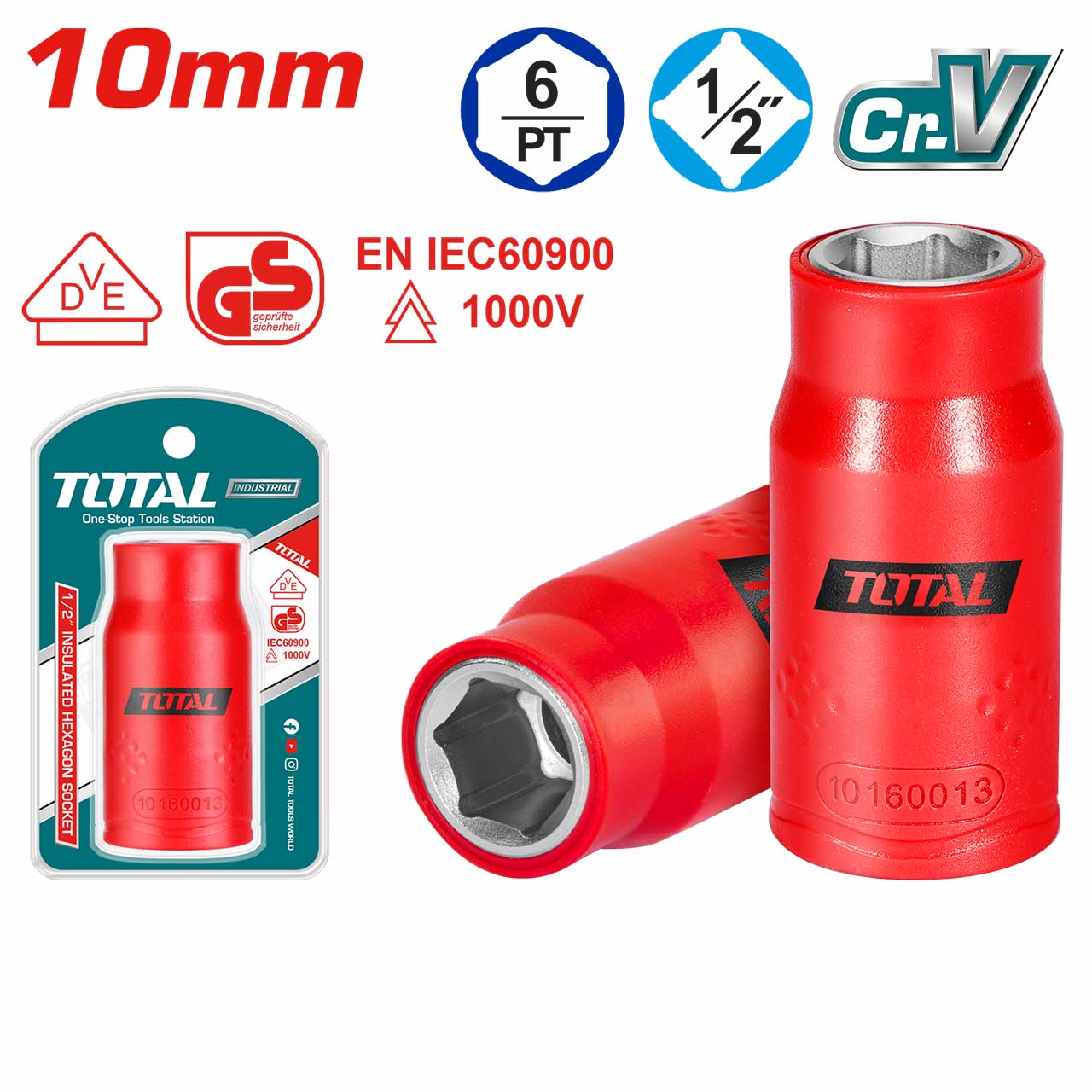 THIHAST12101 1 2 Insulated Hexagon Socket TOTAL Tools Malaysia thihast12101-1-2-insulated-hexagon-socket-total-tools-malaysia